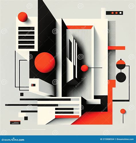 Abstract Geometric Background In Style Of Constructivism Generative Ai