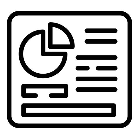 Business Document Icon Outline Style 15900079 Vector Art At Vecteezy