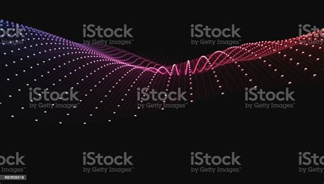 3d 물결 모양 배경입니다 추상 디자인 서식 파일입니다 현대적인 패턴입니다 동적 효과입니다 3d 그림입니다 0명에 대한 스톡 사진 및 기타 이미지 Istock