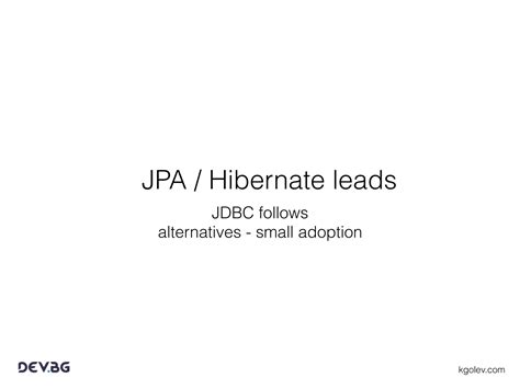 Introduction To Jooq PPT