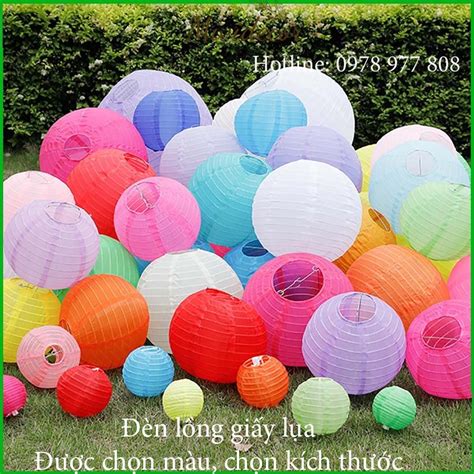 Mua Đèn Lồng Giấy Lụa được Chọn Mầu Chịu được Trời Mưa Nhẹ Tổng Hợp đủ