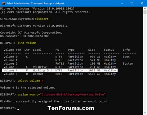 Mount Drive To A Folder In Windows 10 Tutorials
