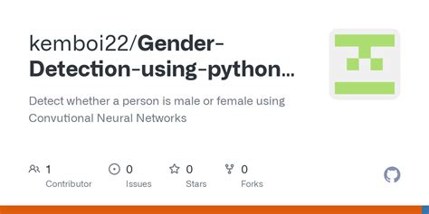 Github Kemboi Gender Detection Using Python Cnn Detect Whether A