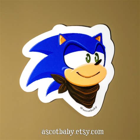 Sonic The Hedgehog Vinyl Sticker 275” Etsy