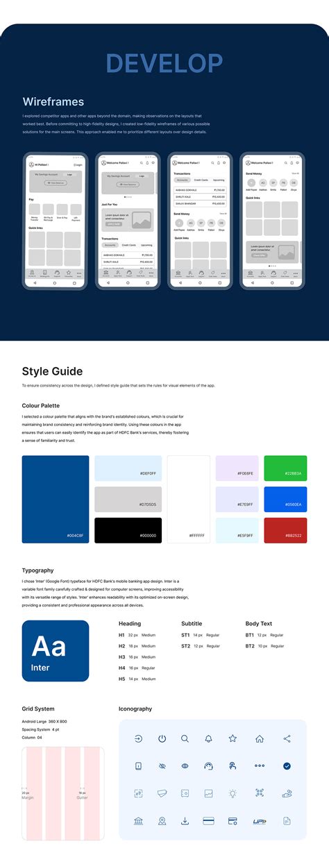 HDFC Bank App UX UI Redesign Case Study Behance