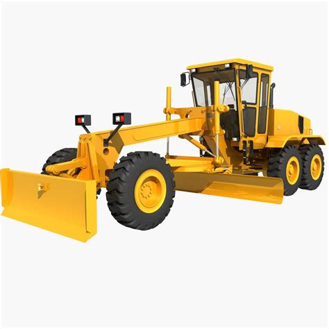 16g Motor Grader Free 3d Model Obj Lwo Free3d