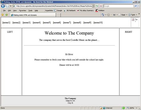 Techtip Making Static Html Act Dynamic Web Languages Programming