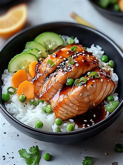 Irresistible Teriyaki Salmon Rice Bowl Quick Dinner Delight