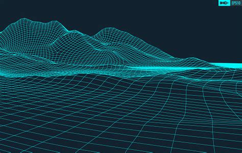 3d 와이어프레임 지형 광각 Eps10 벡터 3차원 형태에 대한 스톡 벡터 아트 및 기타 이미지 3차원 형태 각도 검색 Istock