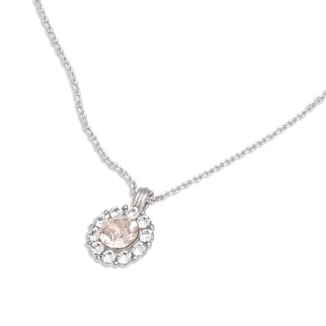 Sofia Necklace Silk Silver Lily And Rose Europe