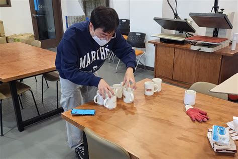 2022년 9월 28일 전사프린터 머그컵프레스 버튼프레스 청강메이커스랩