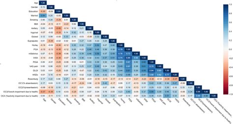 Spearman Correlation Matrix And Heat Map Of Demographics And Patient