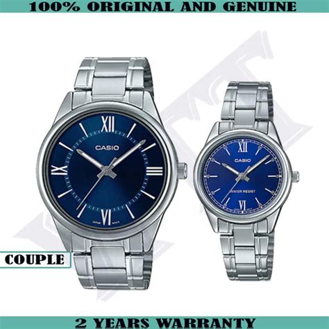 Casio Original Mtp V005d 2b5 And Ltp V005d 2b2 Analog Couple Watch Mtp V005d Ltp V005d Lazada