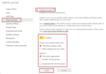 Contact Your Admin To Enable Embed Code Creation Power Bi SPGuides