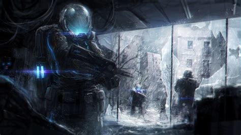 1920x1080 Soldier Artwork Concept Art Futuristic Wallpaper  393 Kb Coolwallpapersme