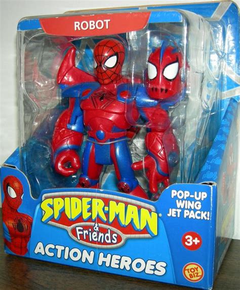 Robot Spider Man And Friends Action Figure Toy Biz