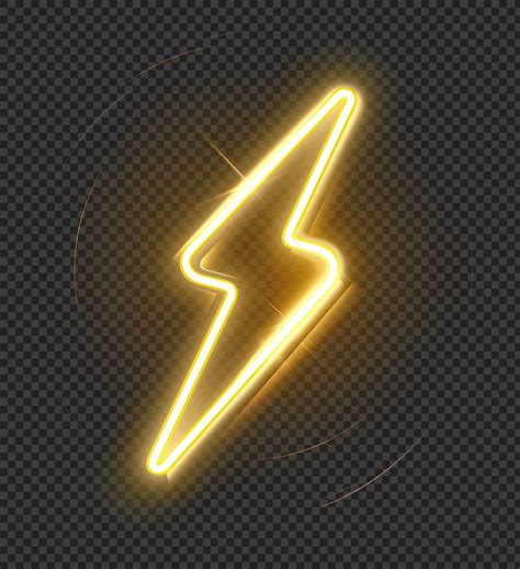 Png Bolt Icon Style Neon Premium Png Rawpixel