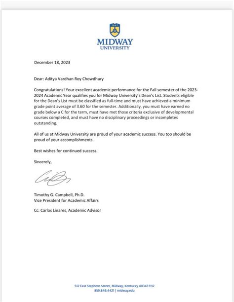 Aditya Roy Chowdhury On Linkedin Appreciation From University