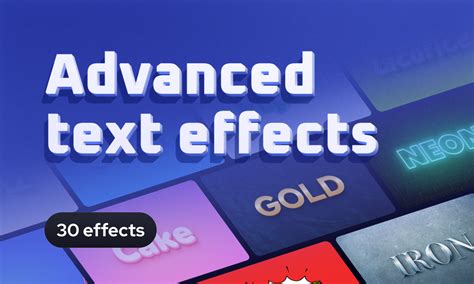 Advanced Text Effects Figma