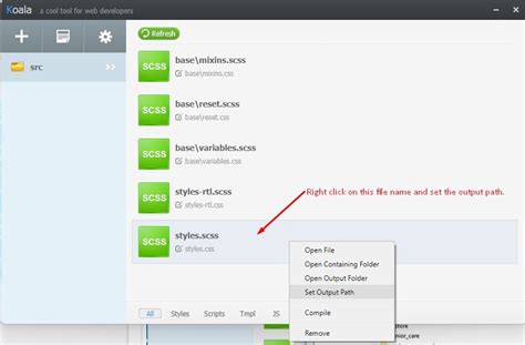 Compile Sass Using Koala Compiler Premium Wordpress Themes And