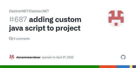 Adding Custom Java Script To Project · Issue 687 · Electronnet