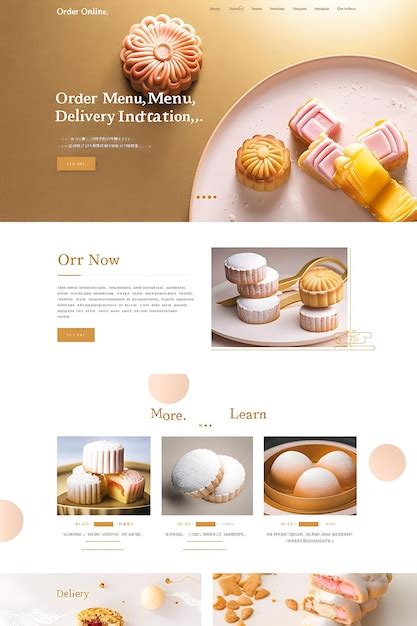 Modular Layout Web With Card Design Effect Modern Website La Autumn