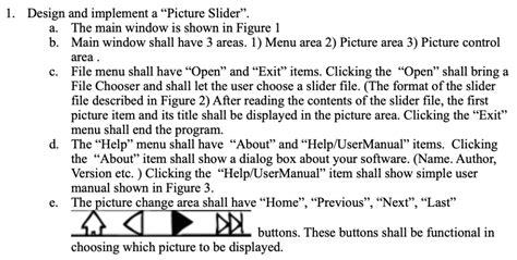 Design And Implement A Picture Slider The Main Chegg Com