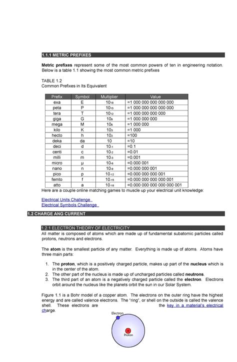 Introduction To Circuits 11 Metric Prefixes Metric Prefixes