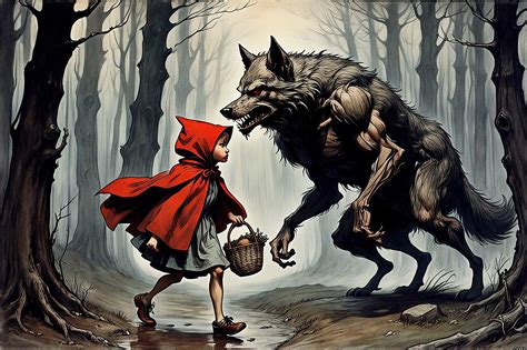 Dark Fairy Tales Red Riding Hood