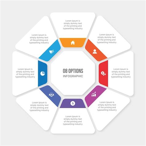 Premium Vector Cycle Infographic Template With 8 Steps Workflow Or