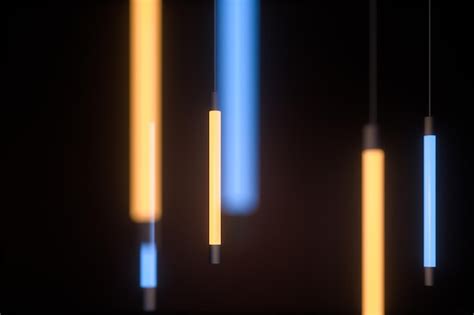 Premium Photo Abstract Glowing Lines 3d Rendering