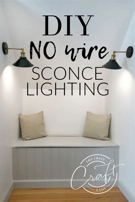 Magic Light Hack Diy No Wire Sconce Lights Artofit