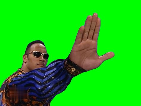 The Rock Talk To The Hand Meme Green Screen Creatorset