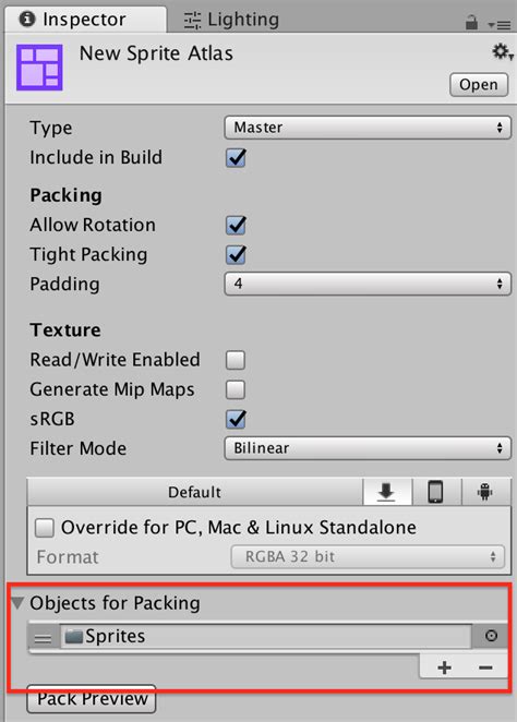 【unity2017】sprite Atlasをサクッと使う Light11