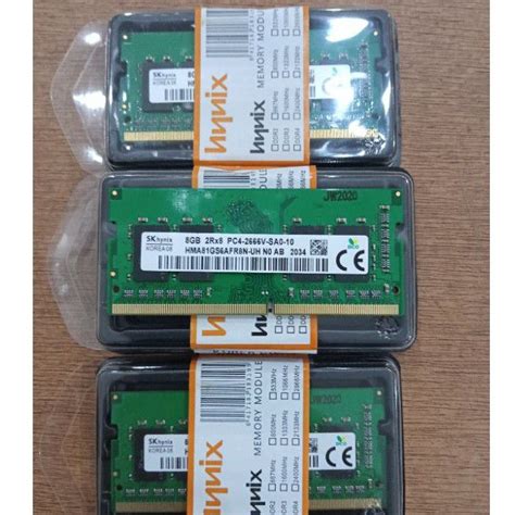 Jual SODIMM DDR4 8GB HYNIX PC 2666 MHZ RAM LAPTOP Shopee Indonesia