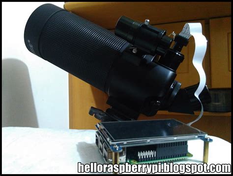 Hello Raspberry Pi Mount Raspberry Pi Camera Module To Telescope With Sample Video Of The Moon