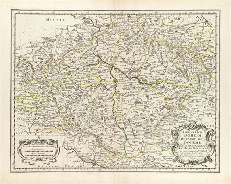 Bohemia By Nicolas Sanson Sanderus Antique Maps Antique Map Webshop