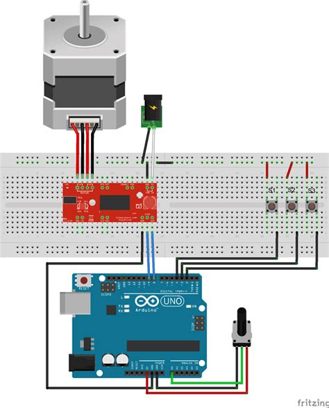 Speed Control Of Stepper With Easy Driver And Potentiometer General