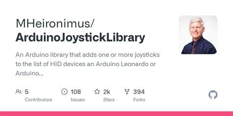 github mheironimus arduinojoysticklibrary an arduino library that