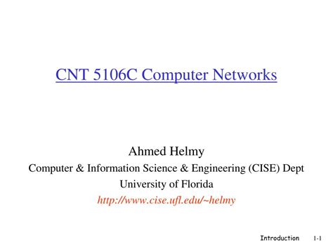 Ppt Cnt 5106c Computer Networks Powerpoint Presentation Free Download Id5700425