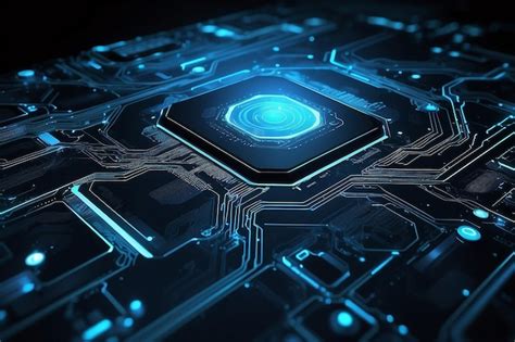Premium Ai Image Abstract Background With Technology Circuit Board Texture Electronic