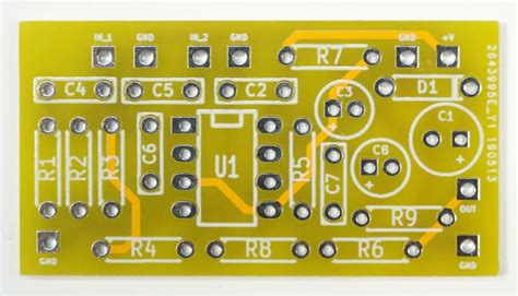 SIGNAL MIXER PCB GUITAR ELECTRONICS EU