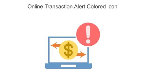 Online Transaction Alert Colored Icon In Powerpoint Pptx Png And