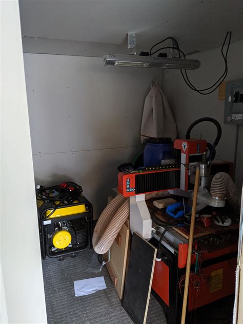 Built A Heated And Insulated Room For My Cnc Router Pretty Stoked R Woodworking