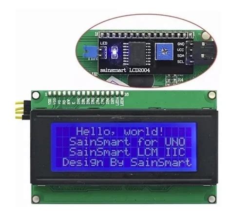 Display Lcd 2004 Backlight Azul 20x4 Serie I2c Arduino