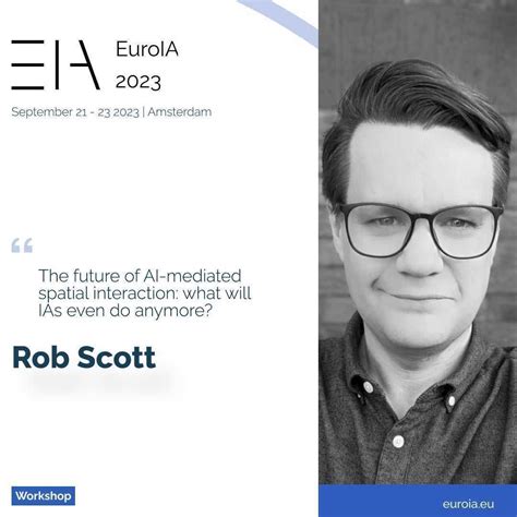 Rob Scott On Linkedin Next Week My Favourite Niche Ux Related Conference Euroia Is Back In…