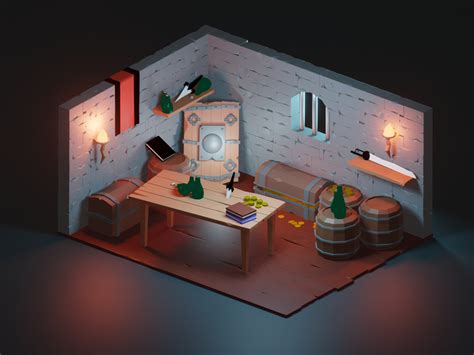 Моя третья работа в блендер 2 дня Пикабу