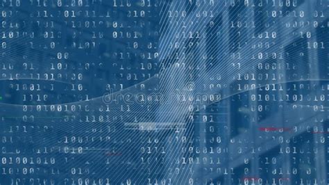 animation of shapes and binary coding over cityscape stock footage video of video world