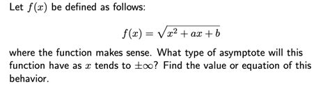 solved let f x be defined as follows f x x2 ax b where
