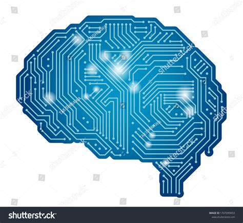 Vector Artificial Intelligence Concept Illustration Isolated Stock Vector Royalty Free